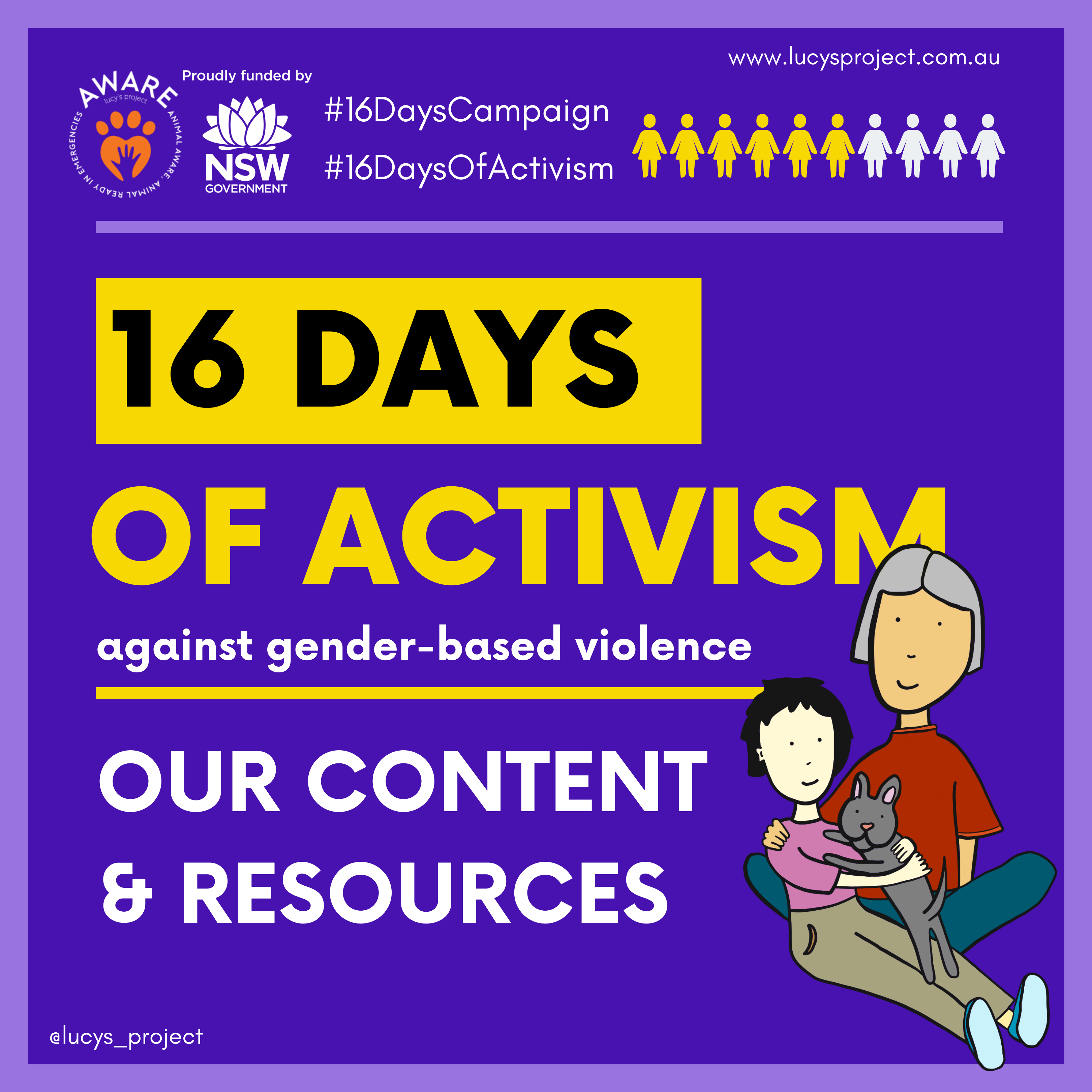 16 Days of Activism 2021 - Our resources - Lucy's Project